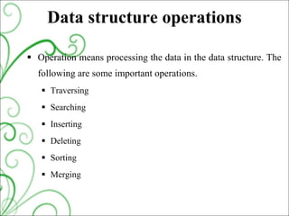 Elementary data organisation | PPT