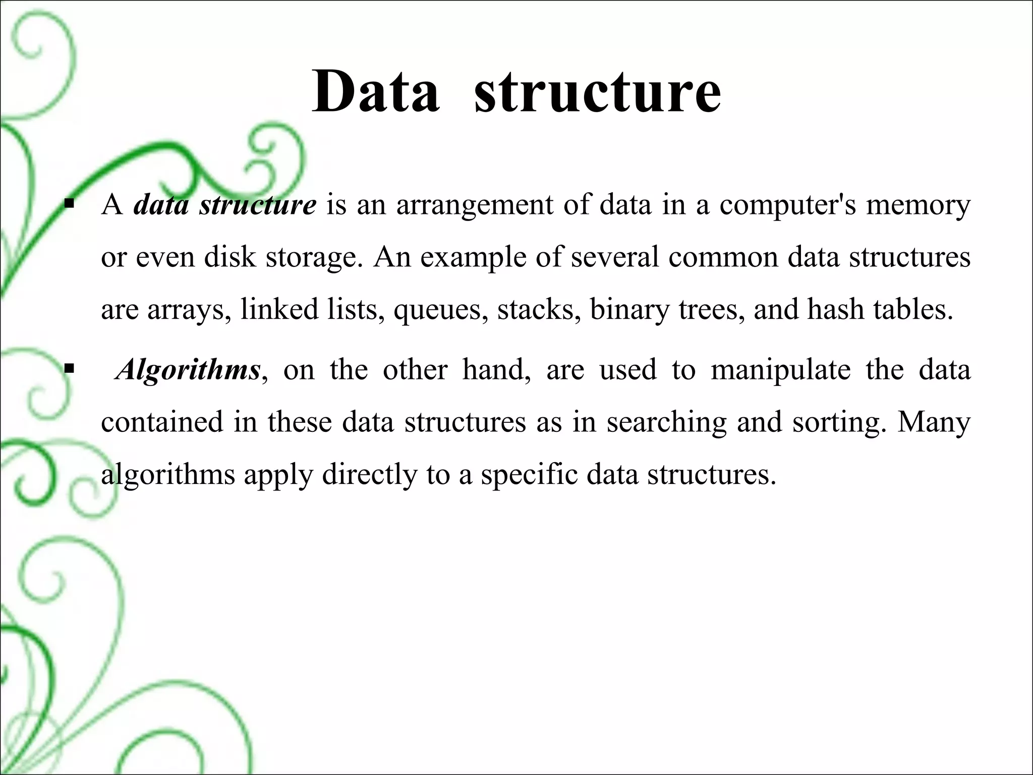 Elementary data organisation | PPT