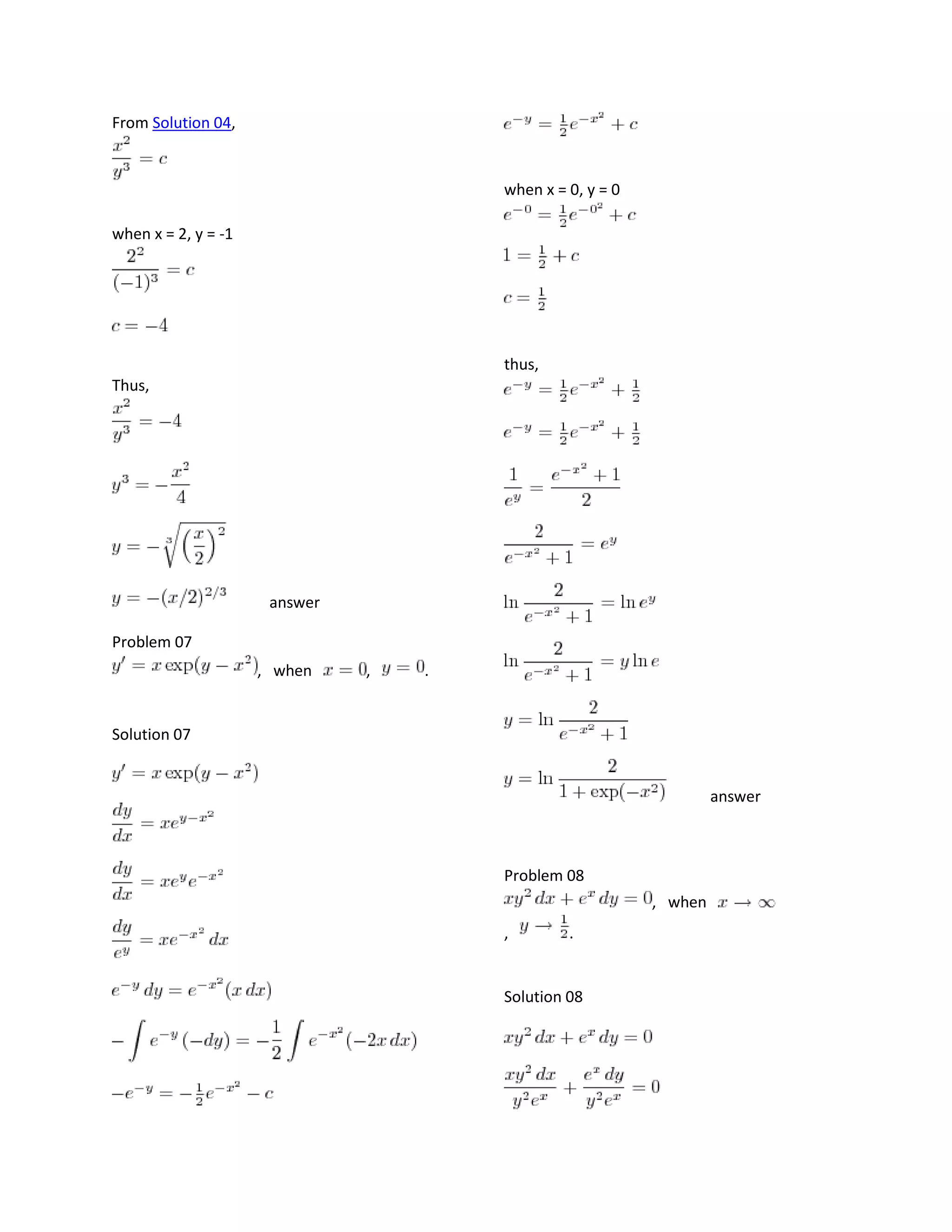 Elementary differential equation | PDF