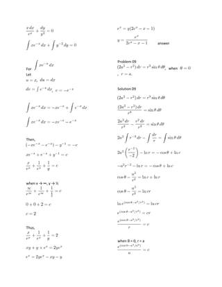 Elementary Differential Equations Solutions