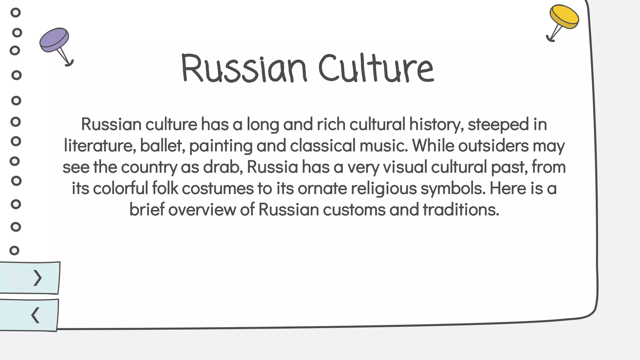 Russian Culture English Presentation | PPT