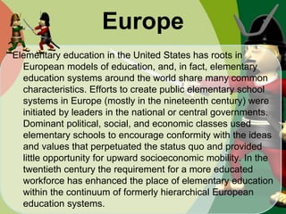 Elementary education | PPTX