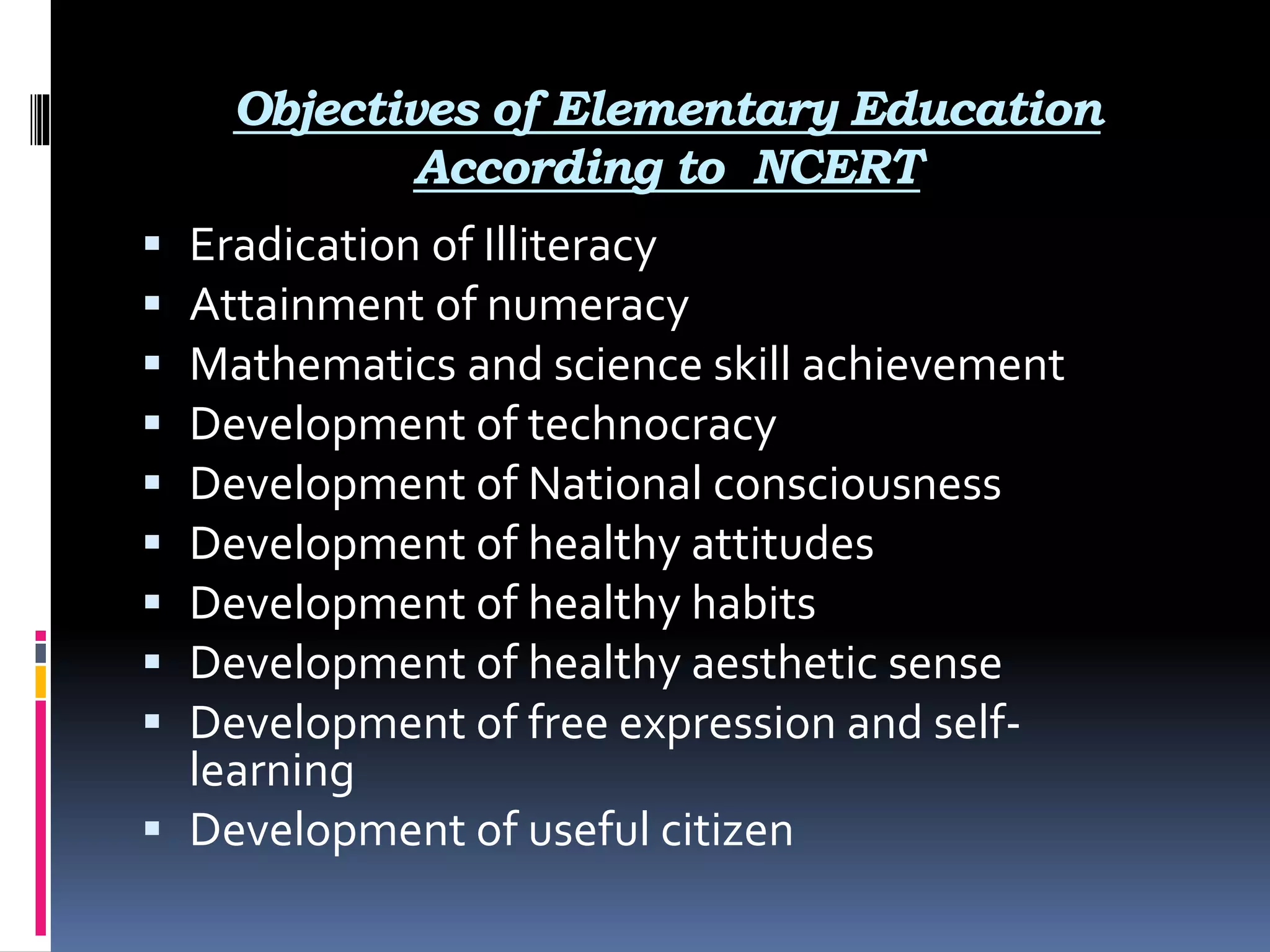 Elementary education | PPTX