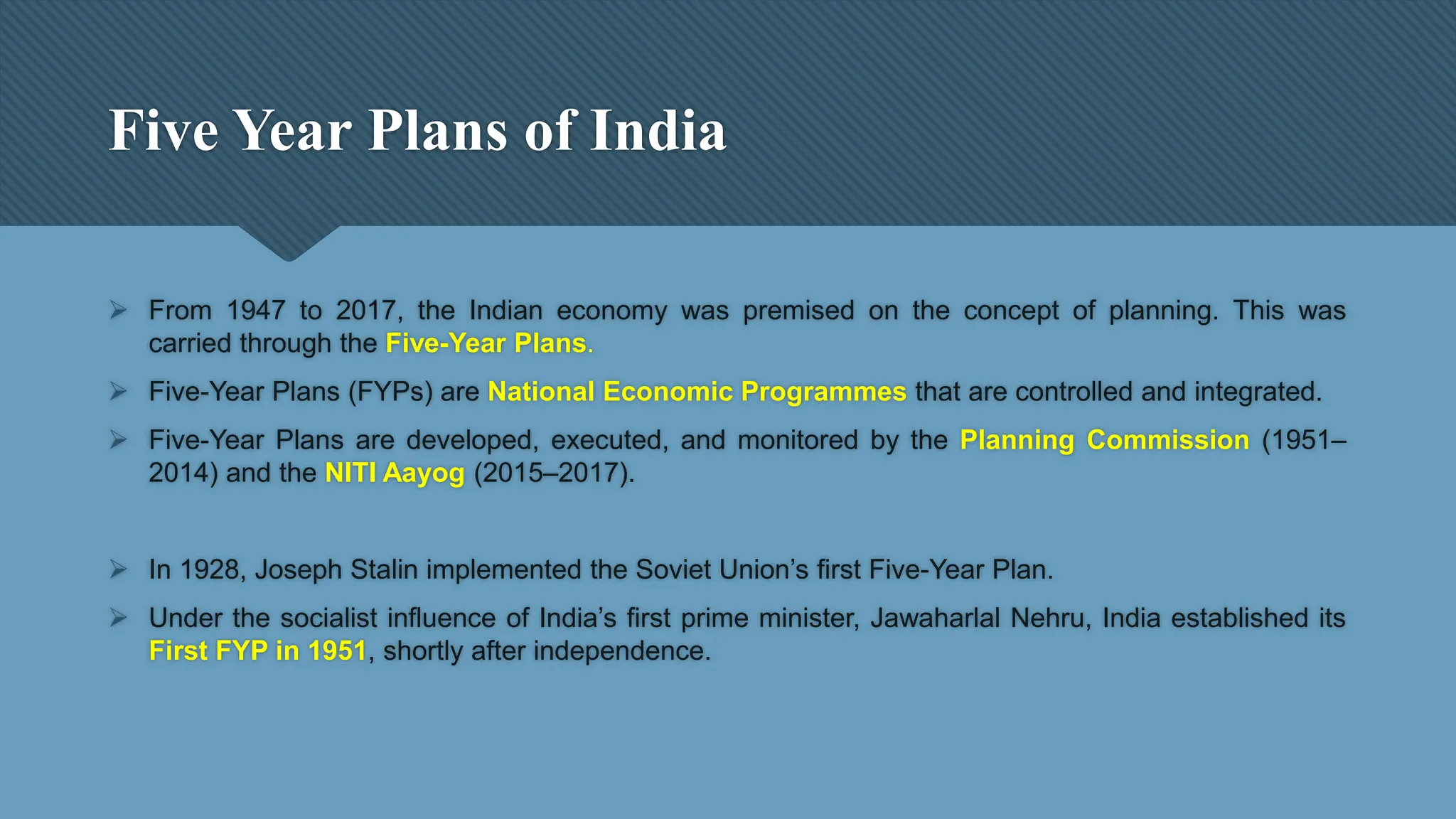 Elementary Education under Five Year Plans- Targets, Provisions and ...