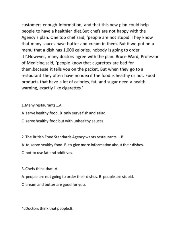 Elementary level test | PDF