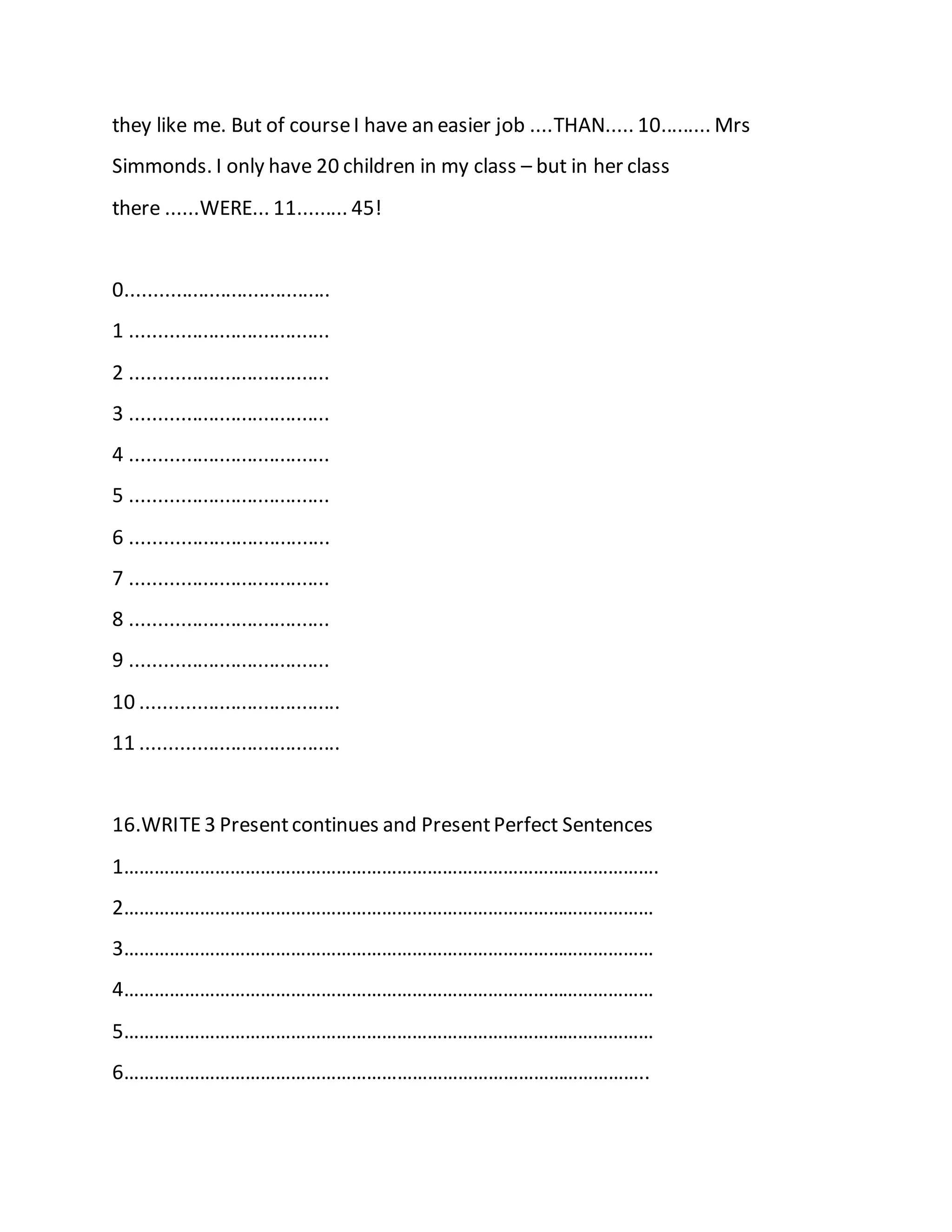 Elementary level test | PDF