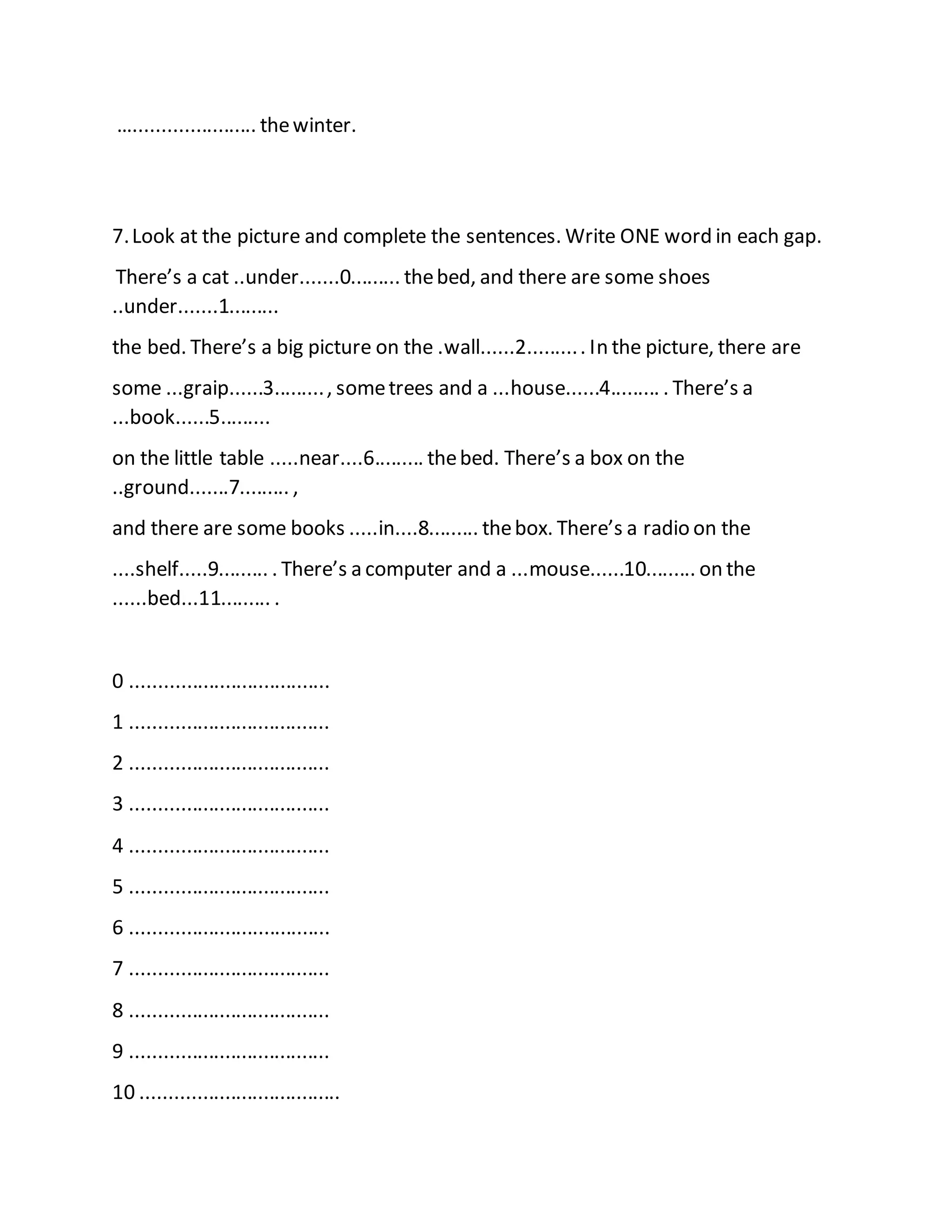 Elementary level test | PDF