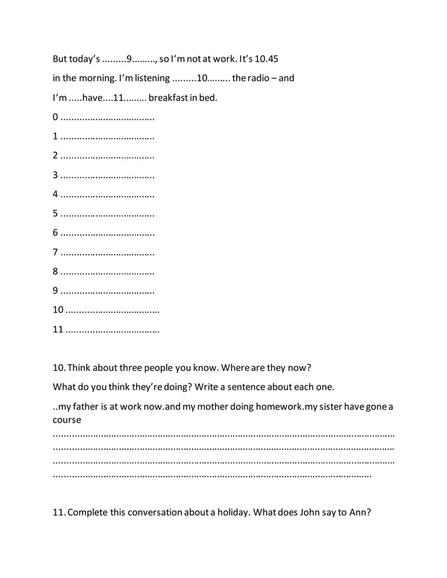 Elementary level test | PDF