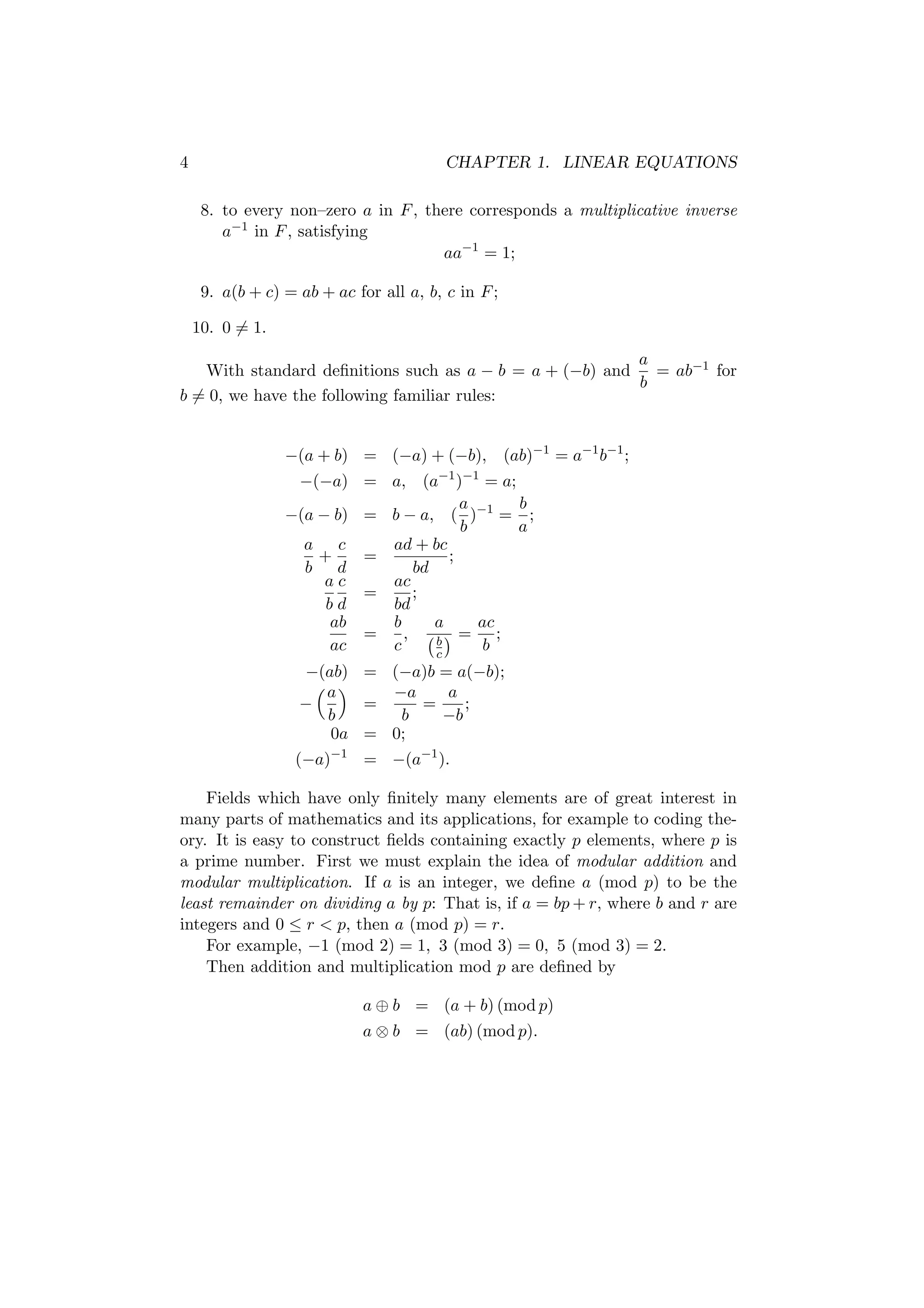 Elementary linear algebra | PDF