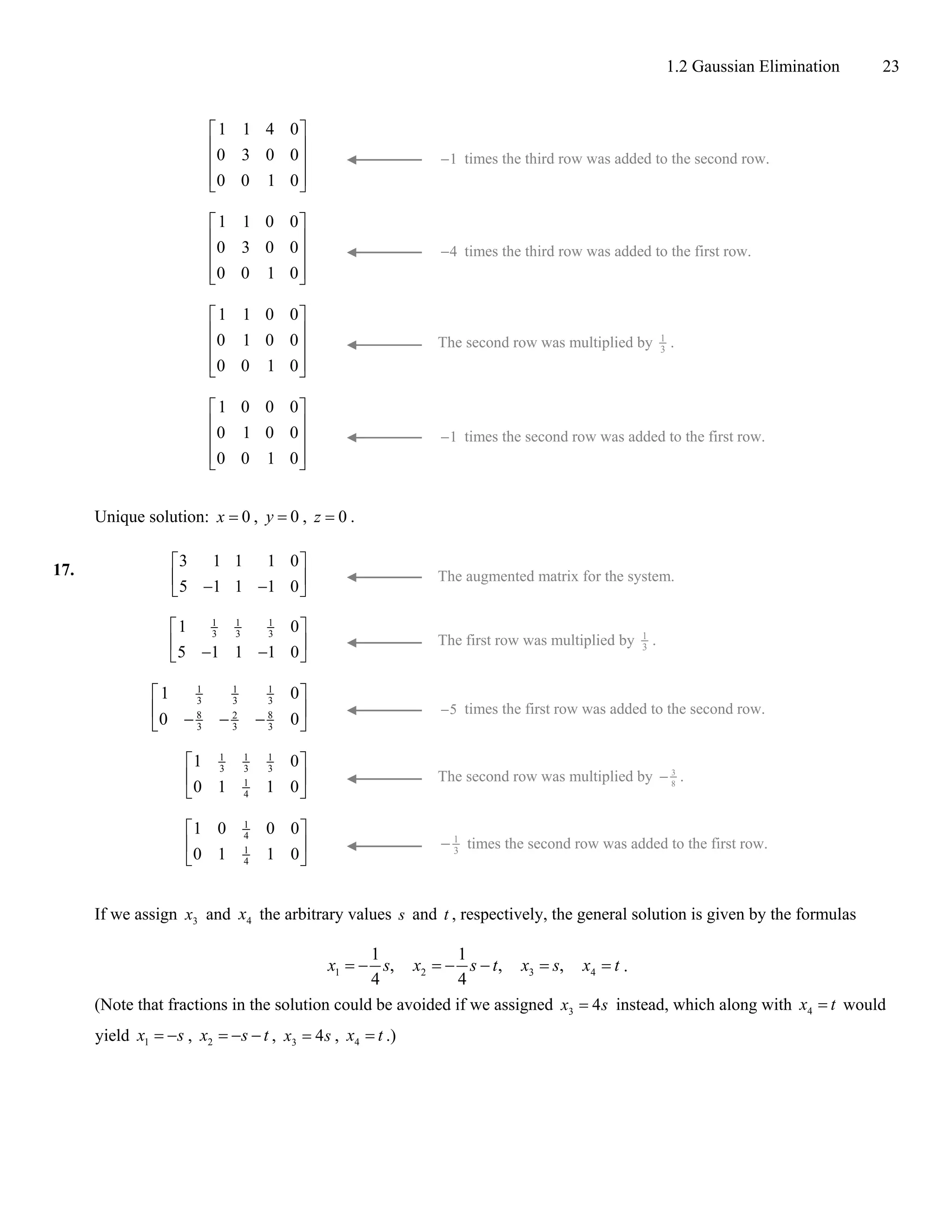 Answers to Problems in "Elementary Linear Algebra" (12th Edition) by ...