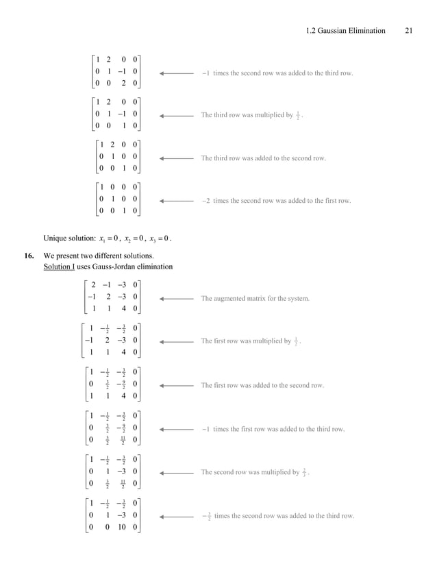 Answers to Problems in "Elementary Linear Algebra" (12th Edition) by ...