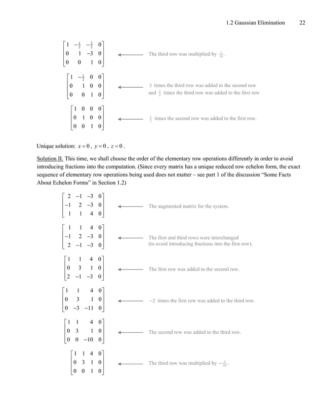 Answers to Problems in "Elementary Linear Algebra" (12th Edition) by ...