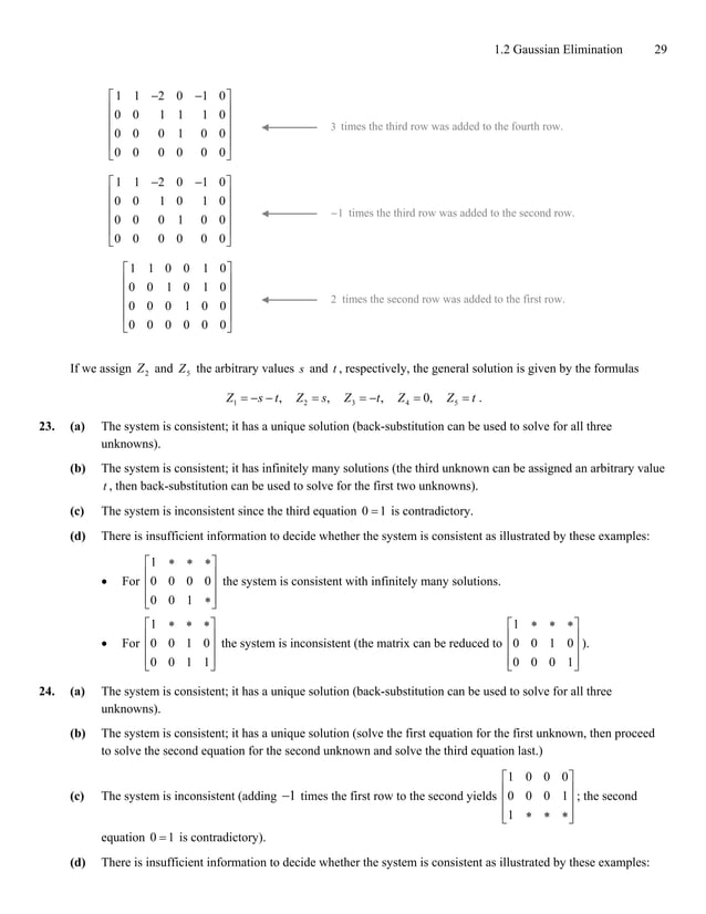 Answers to Problems in "Elementary Linear Algebra" (12th Edition) by ...