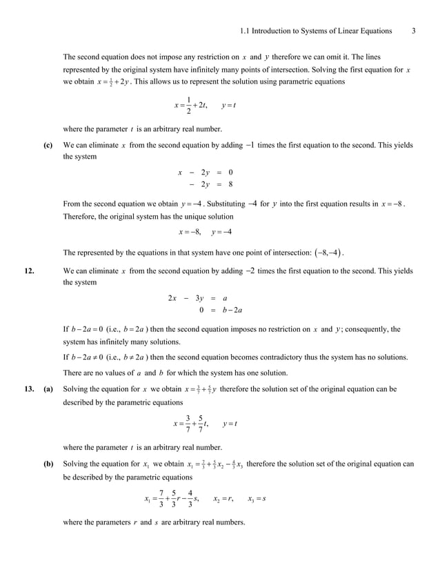 Answers to Problems in "Elementary Linear Algebra" (12th Edition) by ...