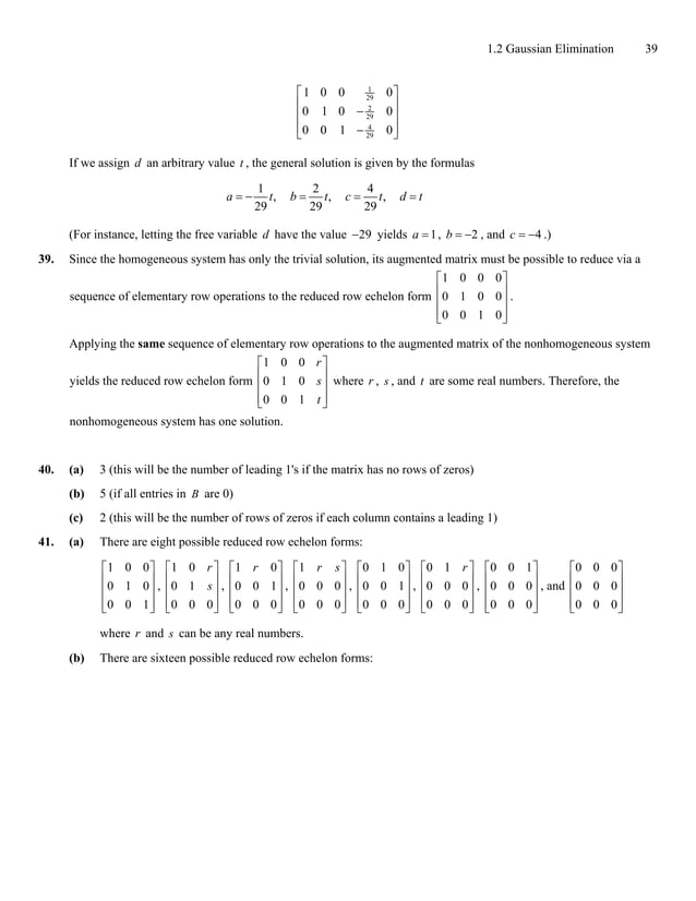 Answers to Problems in "Elementary Linear Algebra" (12th Edition) by ...