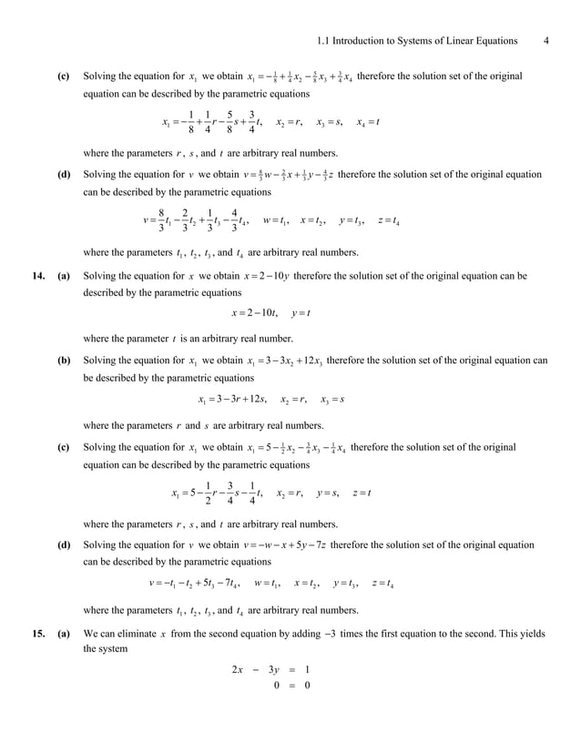 Answers to Problems in "Elementary Linear Algebra" (12th Edition) by ...