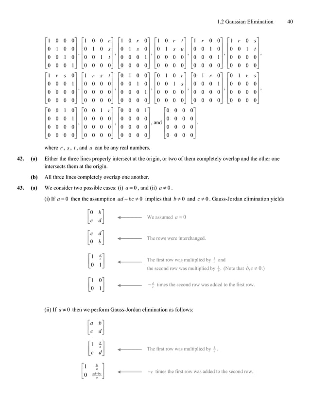 Answers to Problems in "Elementary Linear Algebra" (12th Edition) by ...