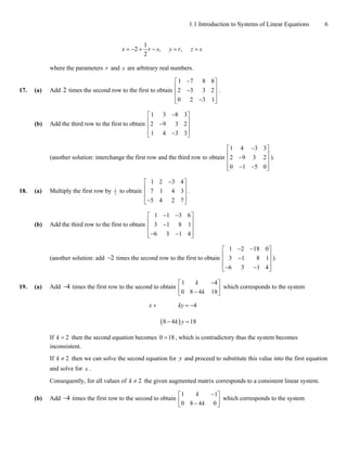 Answers to Problems in "Elementary Linear Algebra" (12th Edition) by ...