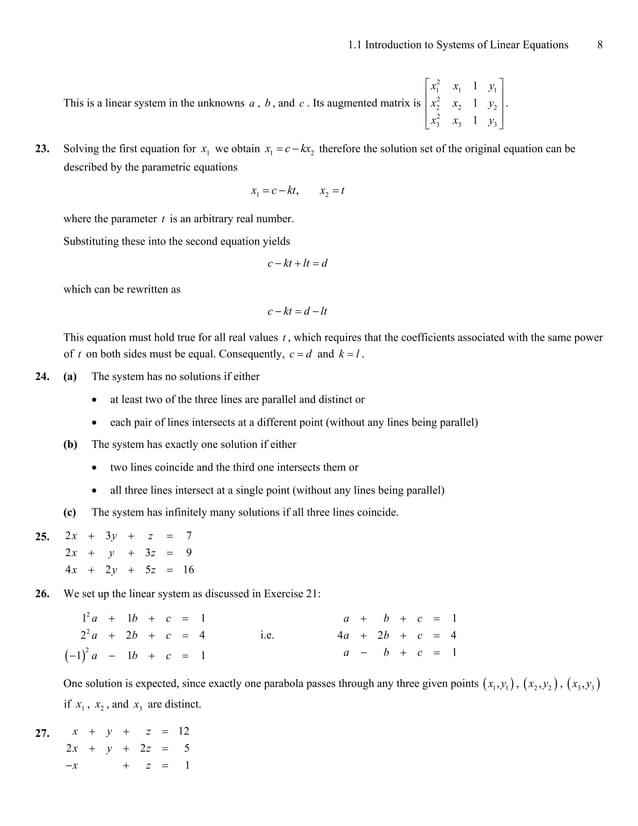 Answers to Problems in "Elementary Linear Algebra" (12th Edition) by ...