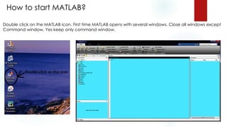 Elementary MATLAB & SIMULINK A Demonstration | PPTX