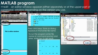 Elementary MATLAB & SIMULINK A Demonstration | PPTX
