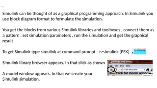 Elementary MATLAB & SIMULINK A demonstration | PPTX