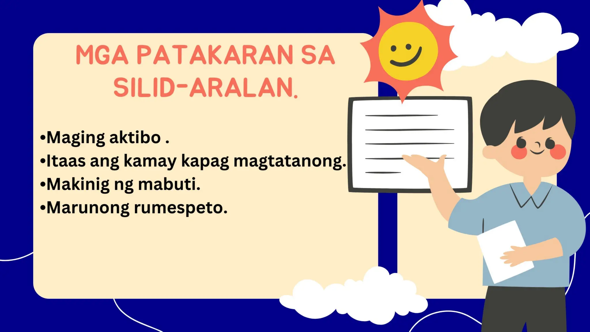 Elementary Mga Pambansang Sagisag ng Pilipinas Video in Light Yellow ...