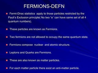 Elementary particles | PPT