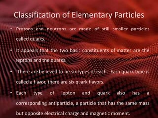 Elementary particles | PPTX