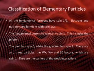 Elementary particles | PPTX