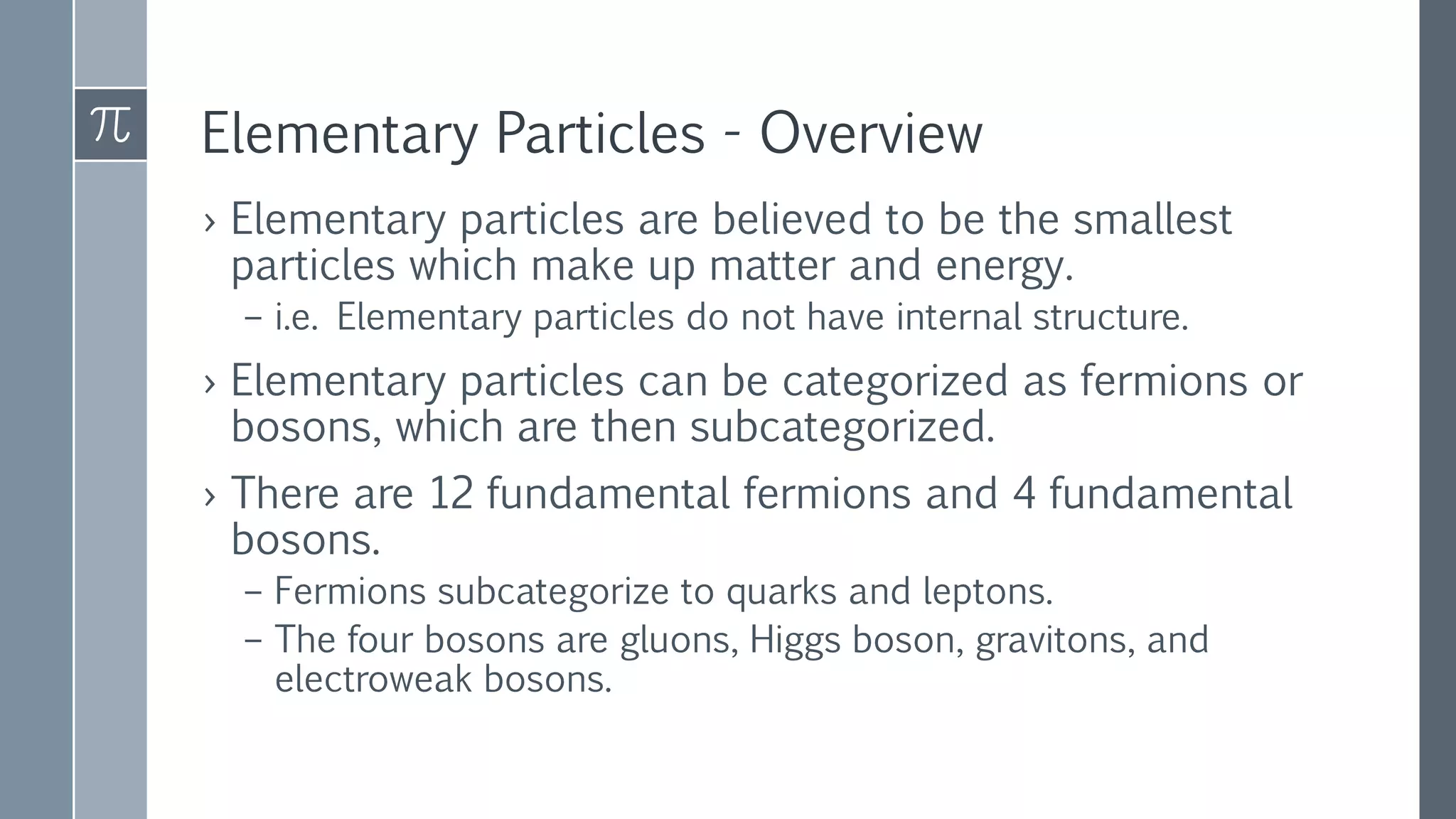 Elementary Particles | PPT
