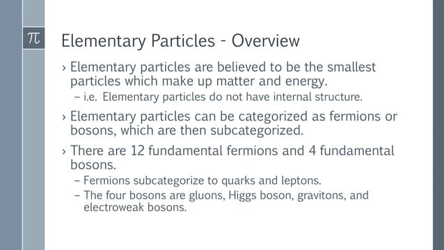 Elementary Particles | PPT