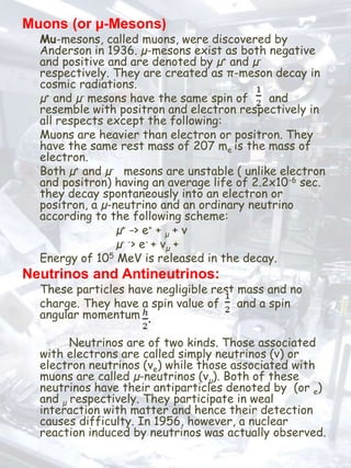 ppt on Elementary Particles By Jyotibhooshan chaturvedi | PPTX