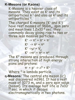 ppt on Elementary Particles By Jyotibhooshan chaturvedi | PPTX