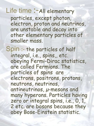 ppt on Elementary Particles By Jyotibhooshan chaturvedi | PPTX