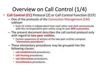 Elementary procedures for Circuit-Switched (CS) Call Control (CC) in ...