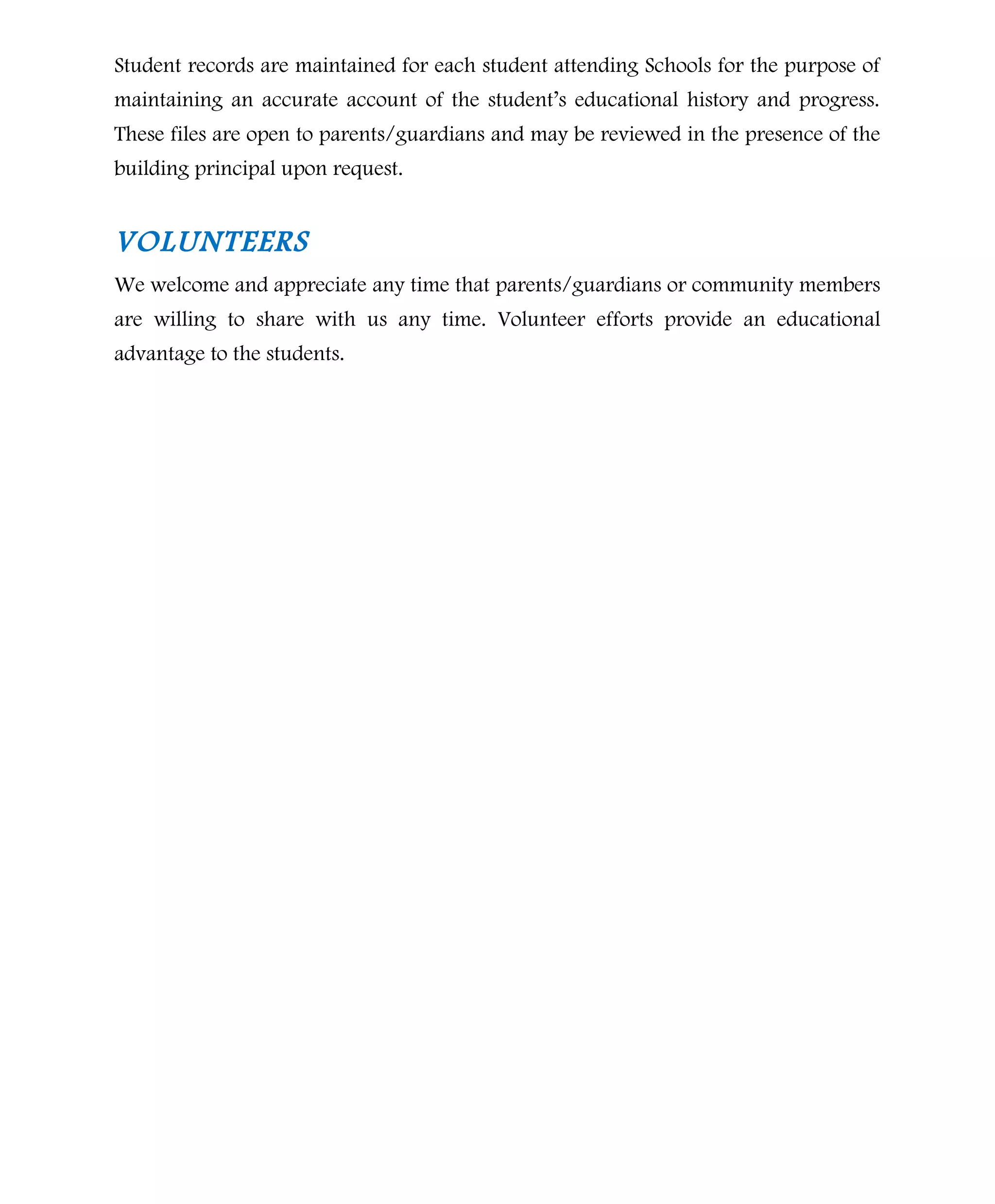 Elementary pupils' handbook | DOC