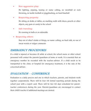 Elementary pupils' handbook | DOC