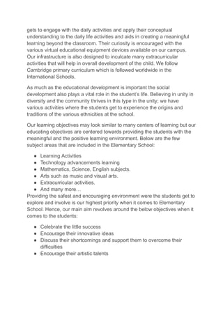 Elementary Schools in Hyderabad | Candiidus School | PDF