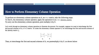 Elementary transformation | PPTX