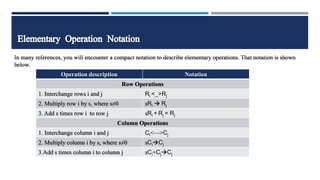Elementary transformation | PPTX