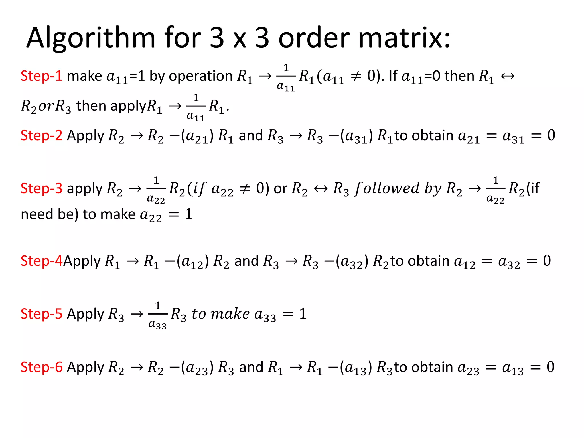 INVERSE OF MATRIX | PDF