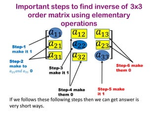 INVERSE OF MATRIX | PDF