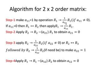 INVERSE OF MATRIX | PDF
