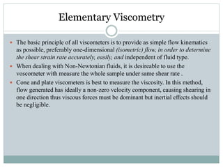 Elementary viscometry | PPT