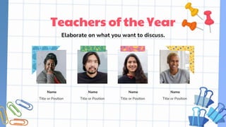 Elementary Yearbook Blue and White Cute Illustrative Yearbook ...