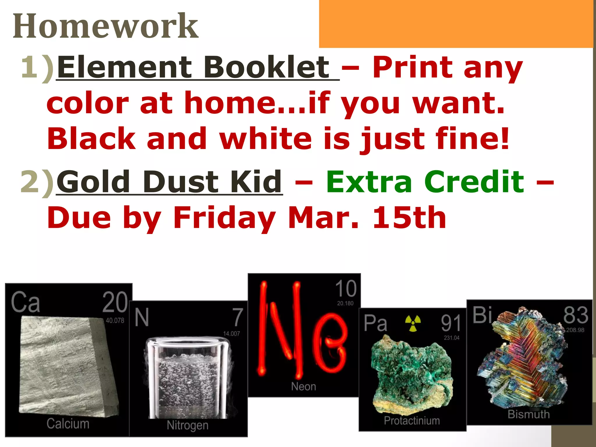 Element Booklet- Day 1 | PPT