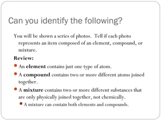 Element compund mixture | PPT