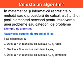 Elemente de programare ap | PPT