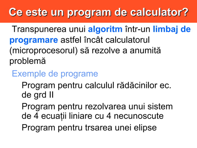 Elemente de programare ap | PPT